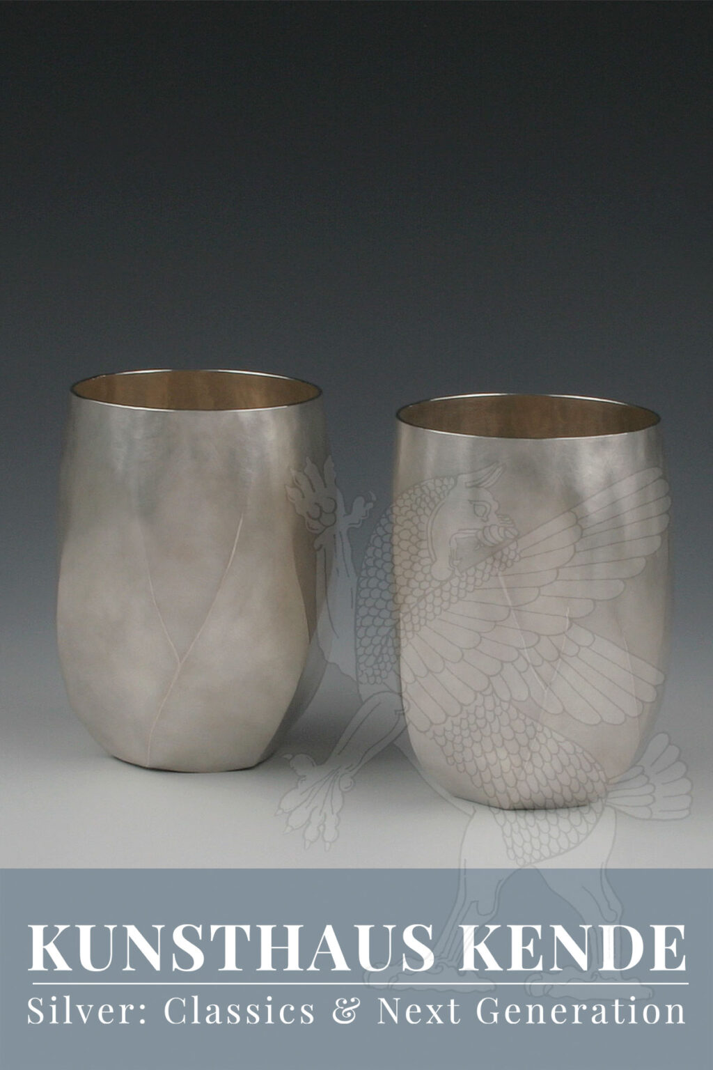 Paar Silber Becher 925 Sterling Silber, Edinburgh 2019, Hamish Dobbie ...